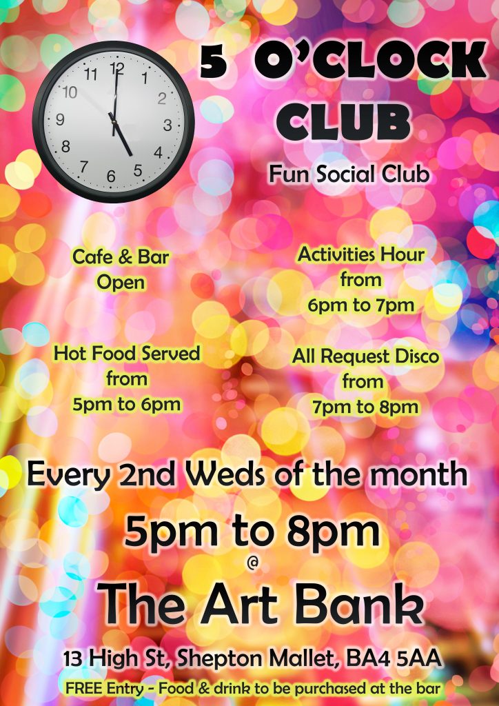 The 5 o'Clock Club (Fun Social Evening for Adults with Learning ...